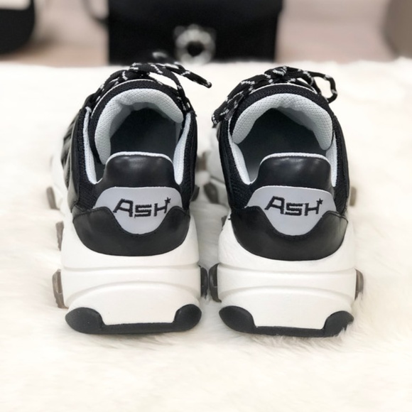 Ash | Shoes | Ash Extreme Black Silver Leather Trainers | Poshmark